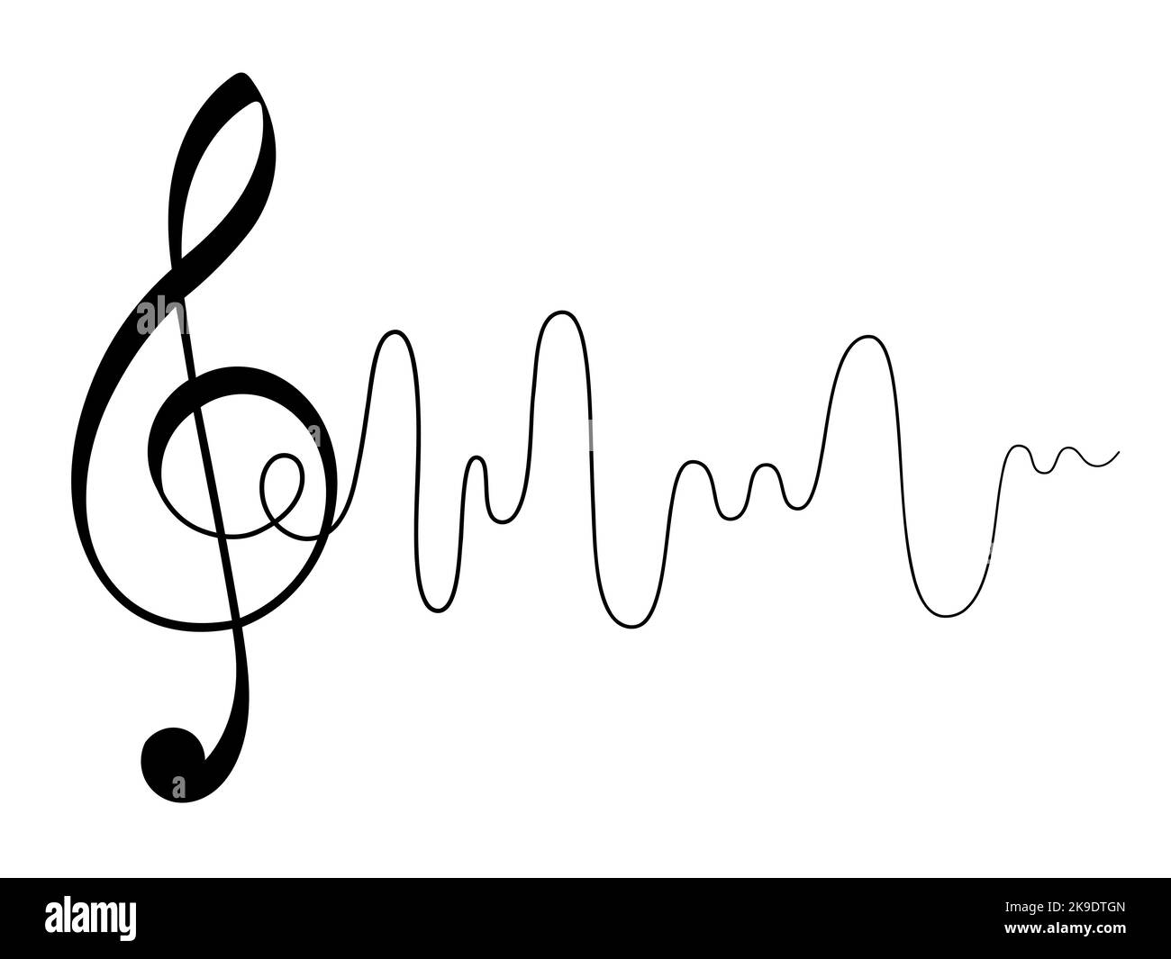 Music notes musical elements vector illustration on white background ...