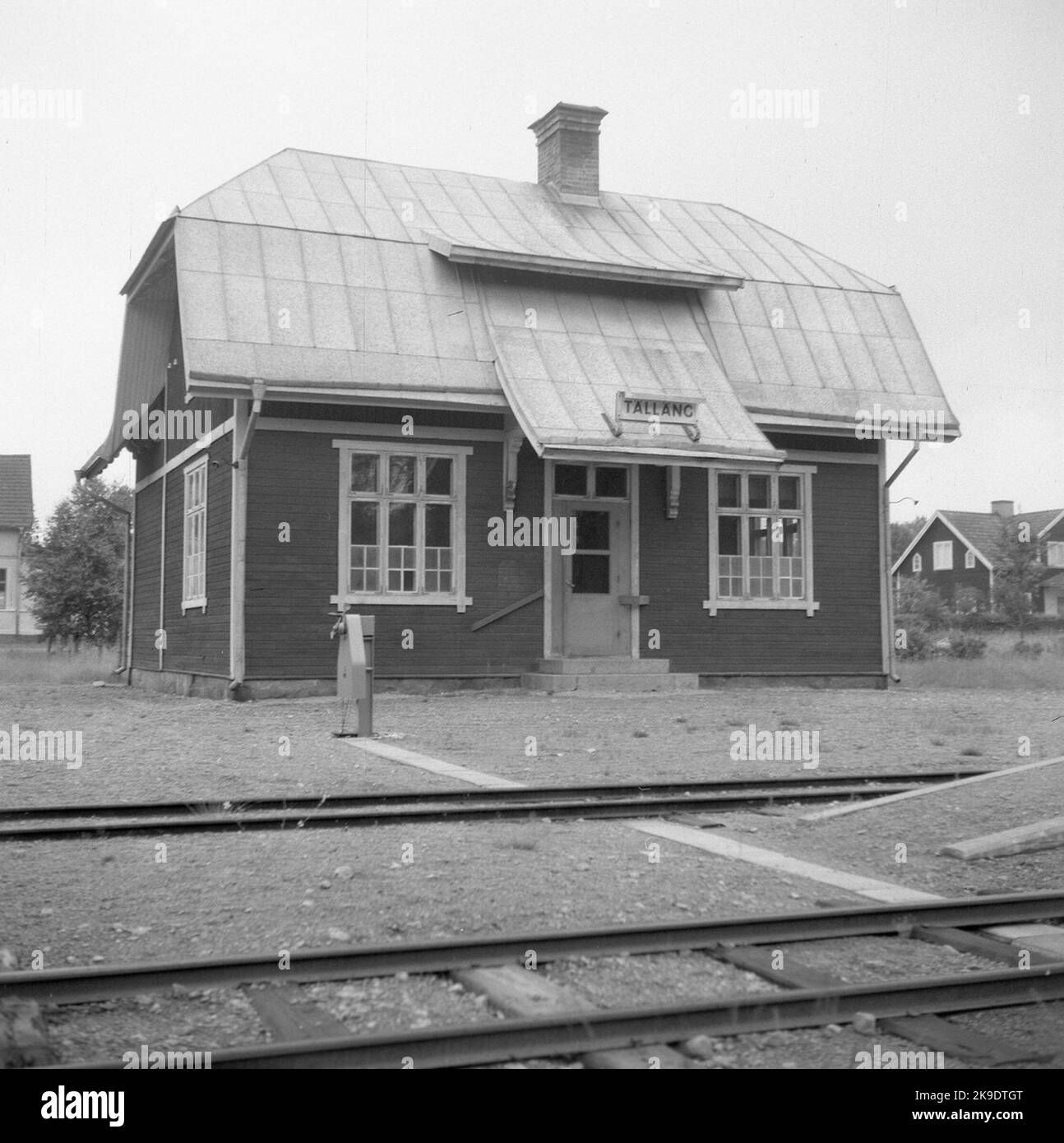 Stop built in 1906. One -storey station house in wood Stock Photo - Alamy