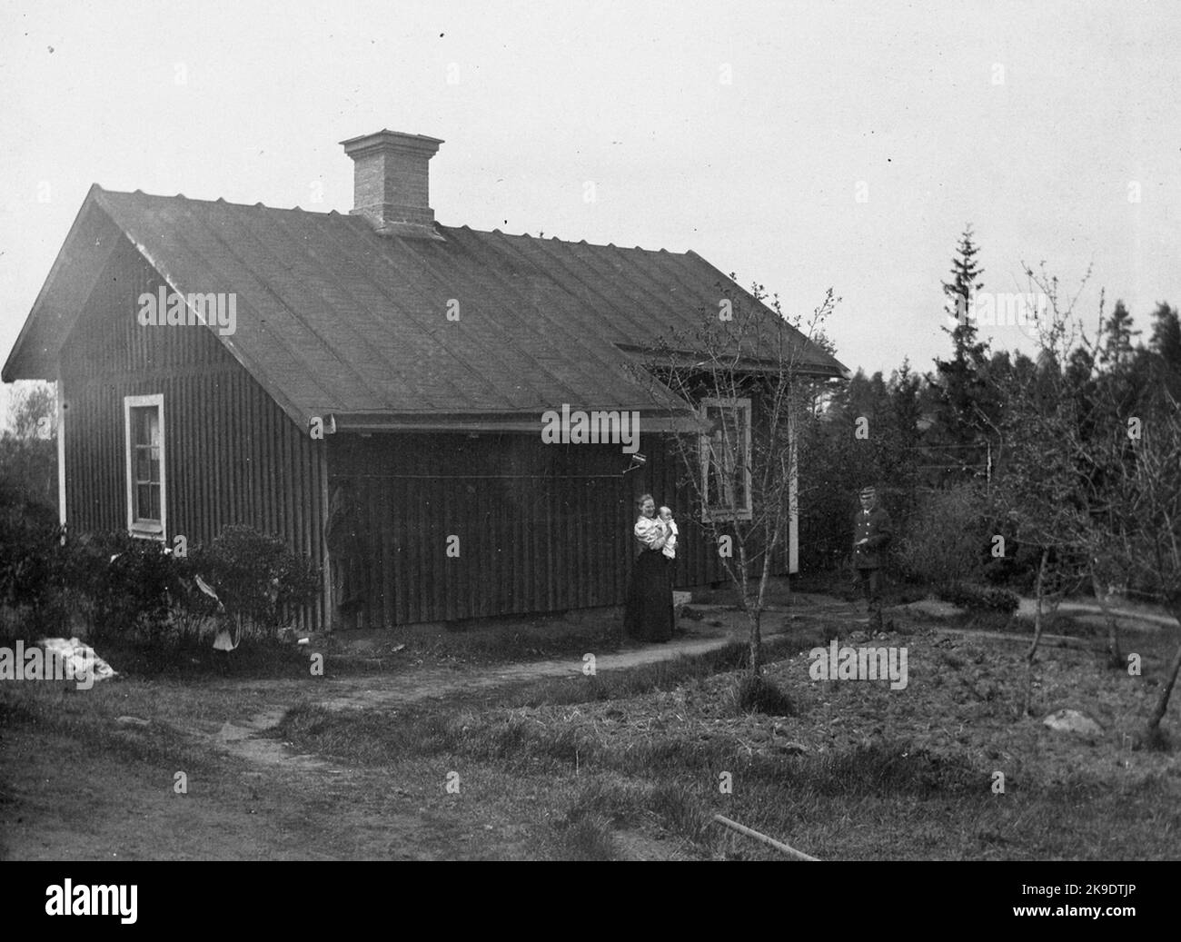 Kinds Härads Railway, Khdj. The track guard cottage at Nytorp just east ...