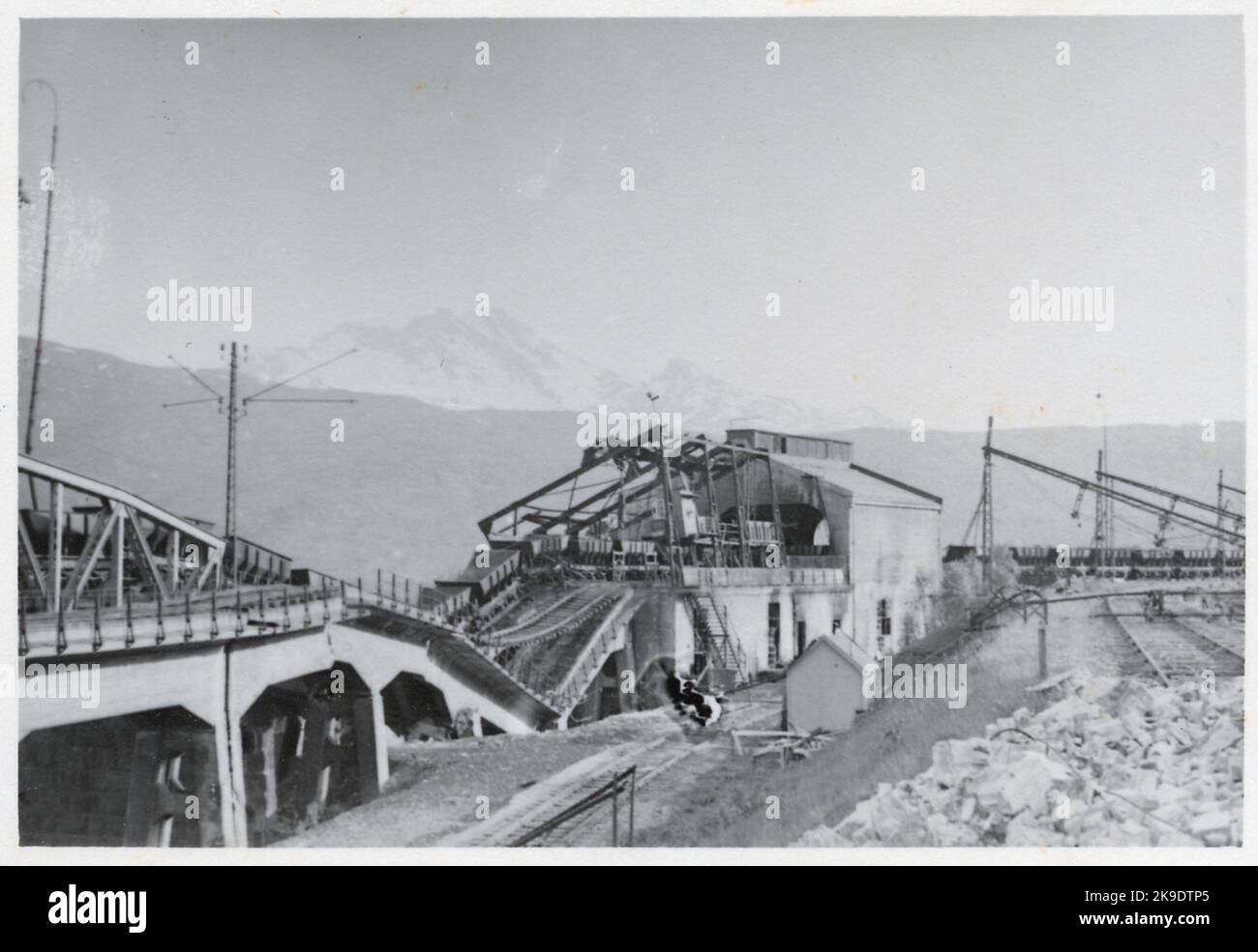 Bombing of railways in Narvik, Norway Stock Photo - Alamy