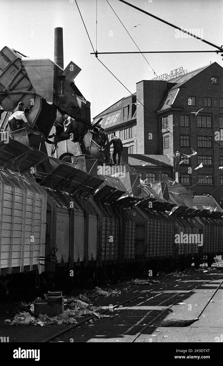 The State Railways, SJ SLJ. Garbage train, sst - Lövsta Stock Photo - Alamy