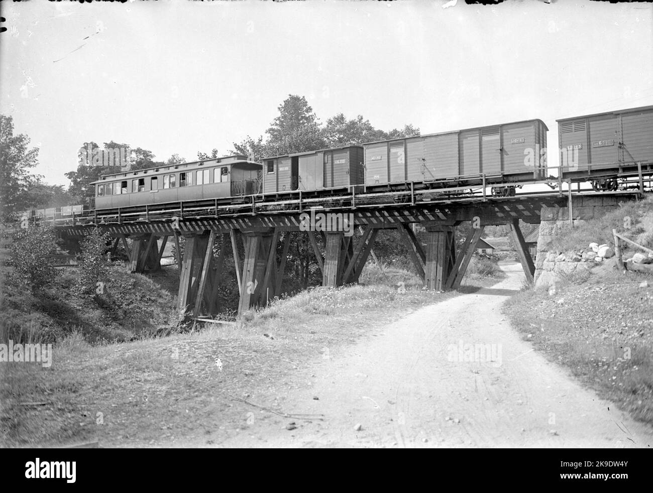 Pleasure trains at Bro Stock Photo - Alamy