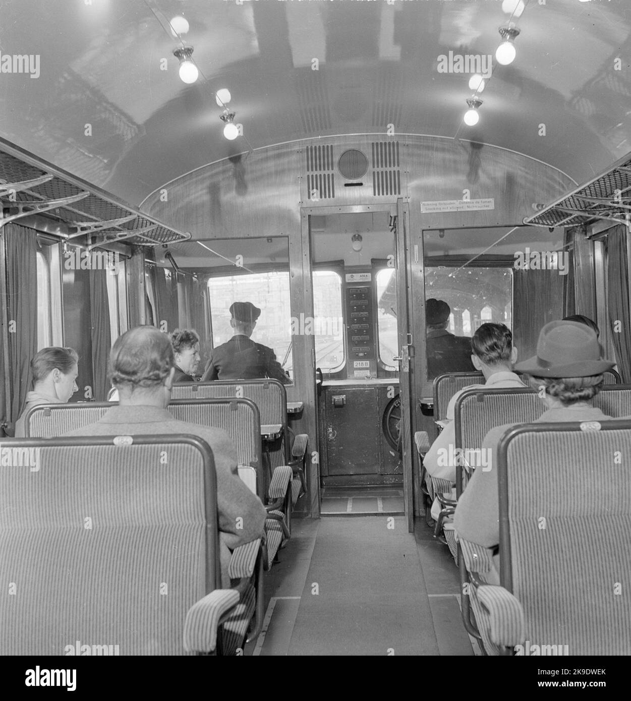 The State Railways, SJ XOA5 218. Express train the warm -up, interior ...