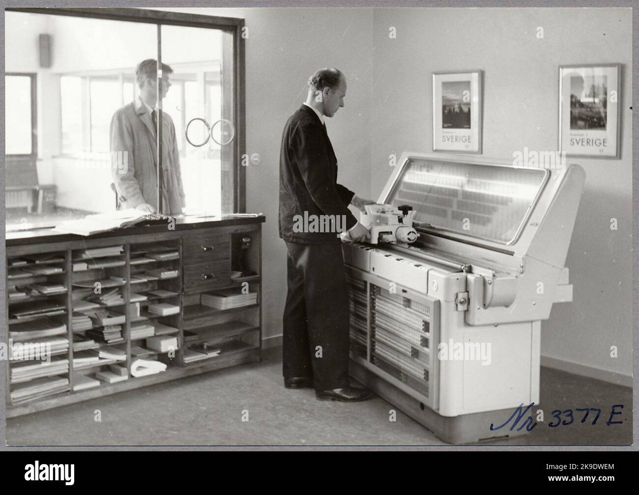 Ticket machine, Karlshamn station house Stock Photo - Alamy