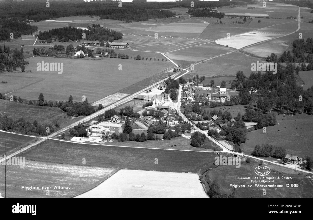 Aerial photo over Altuna Stock Photo - Alamy