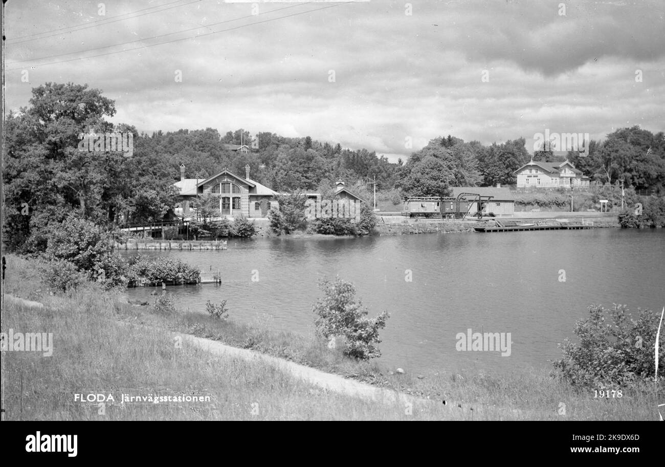 Floda station. Electric revision trolleys at the estate magazine and ...