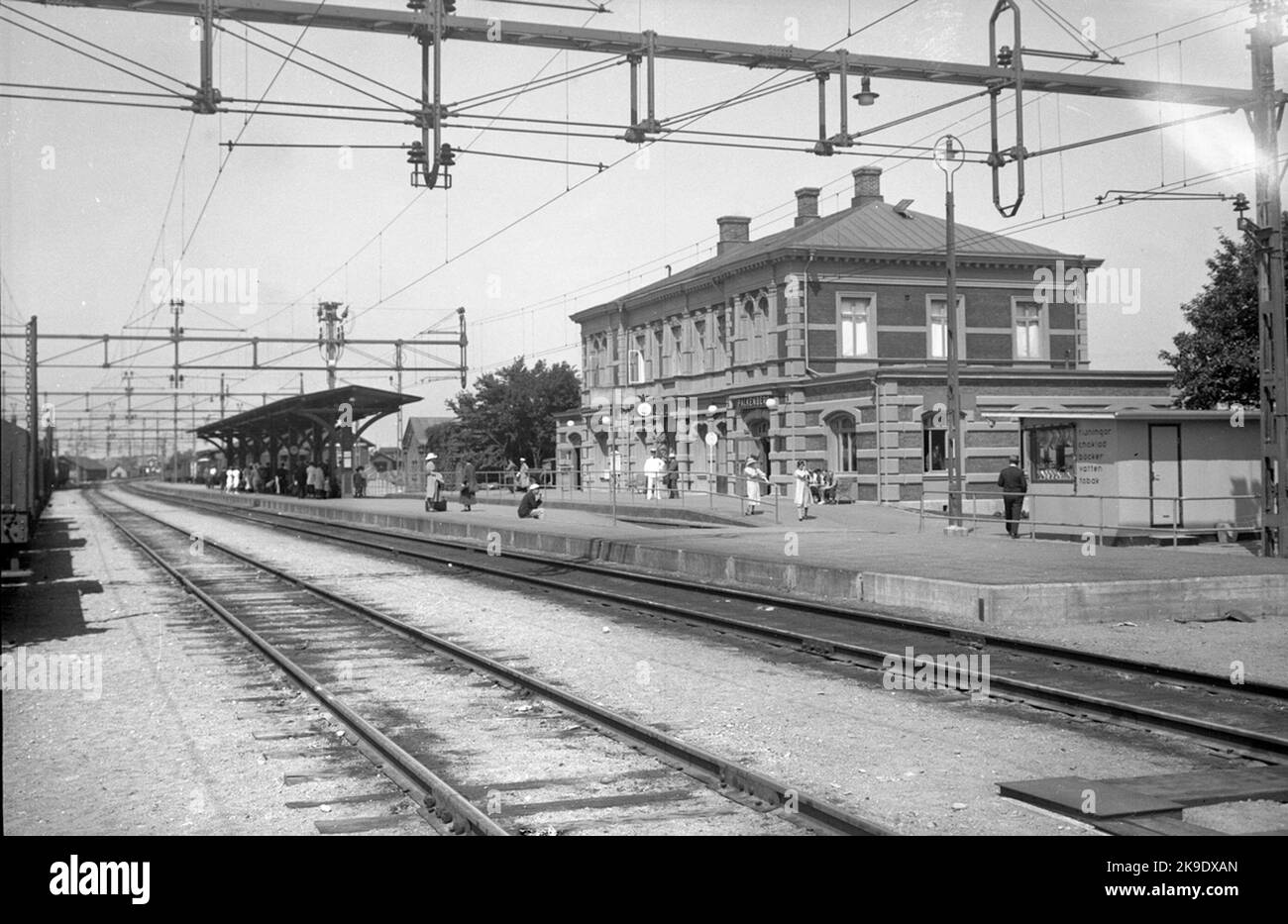 The station. The station house on two floors in brick, was erected in ...
