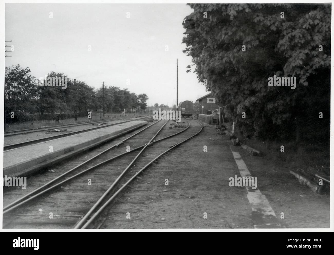 The yard at Bro station Stock Photo - Alamy