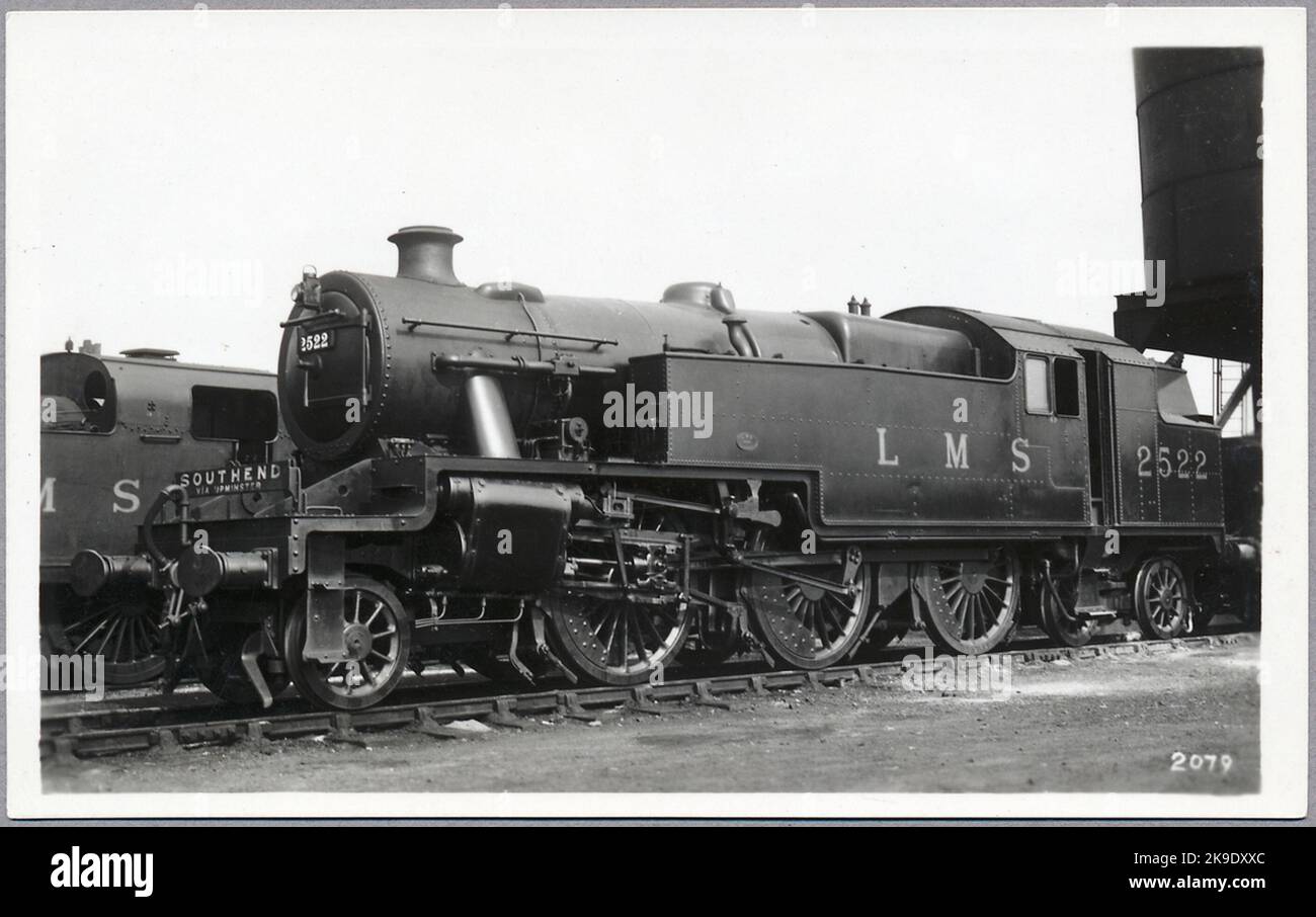 London, Midland and Scottish Railway, LMS Stanier 4P 2522 Stock Photo ...