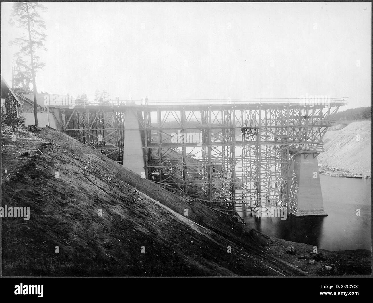 Casting for bridge foundation Stock Photo - Alamy