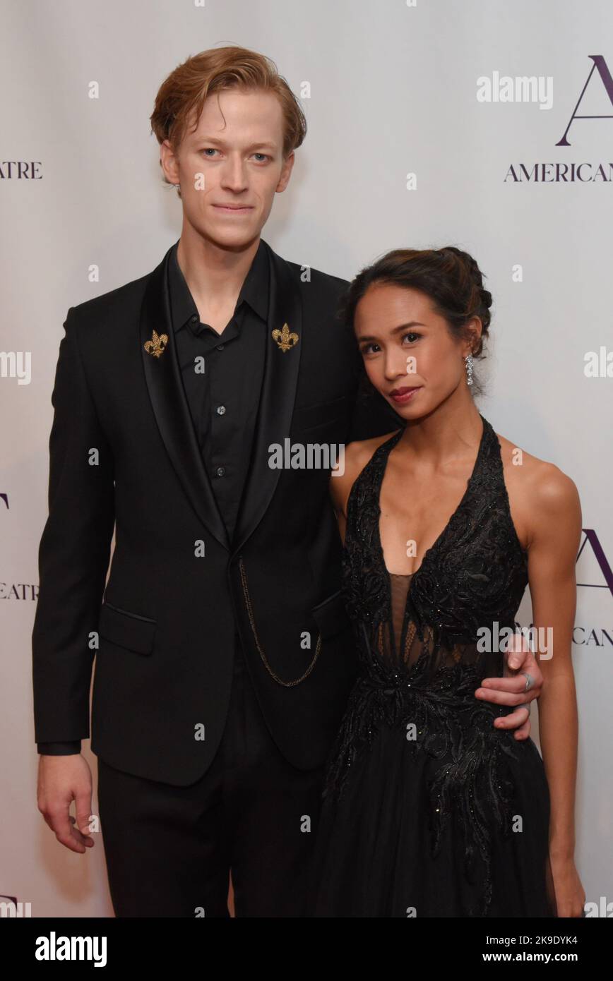 New York, USA. 27th Oct, 2022. Jarod Curley and Léa Fleytoux attend the ...
