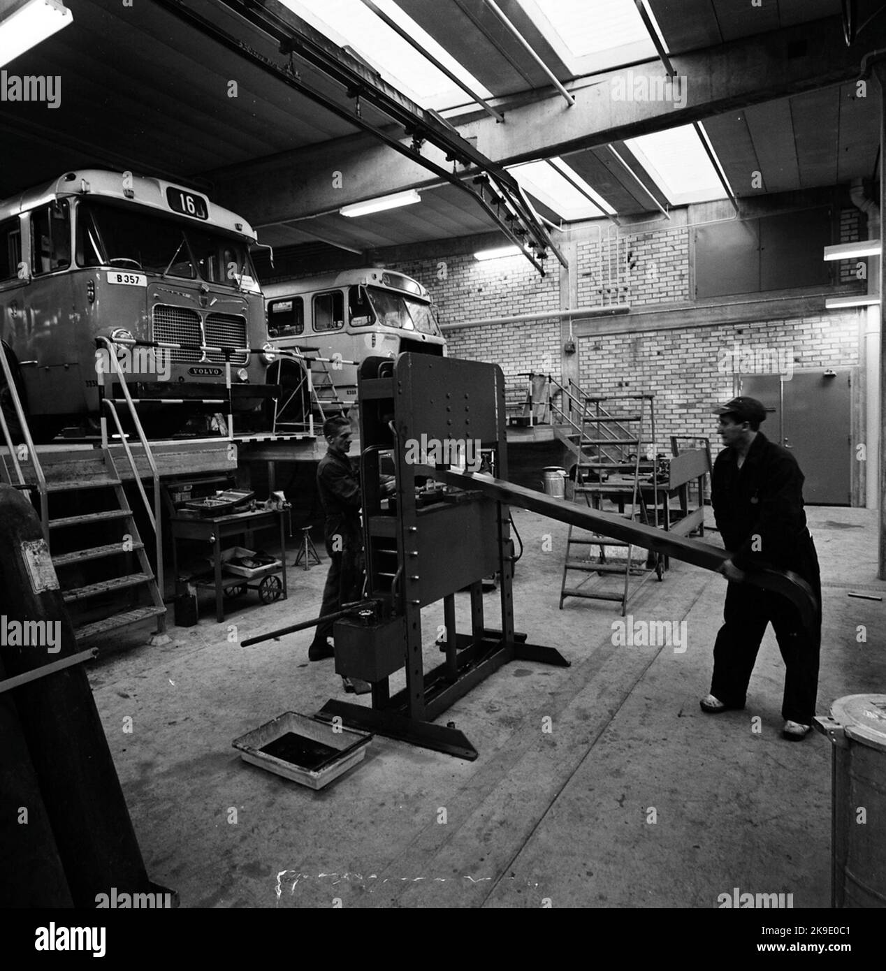 State Railways, SJ Car Transport Råsta Bus Garage Stock Photo - Alamy