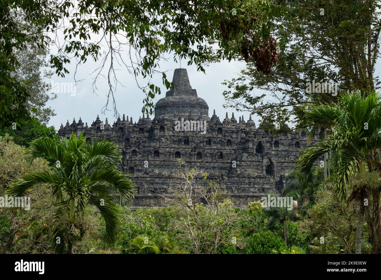 Indonesia, Java, Borobudur. The largest Buddhist monument in the world ...