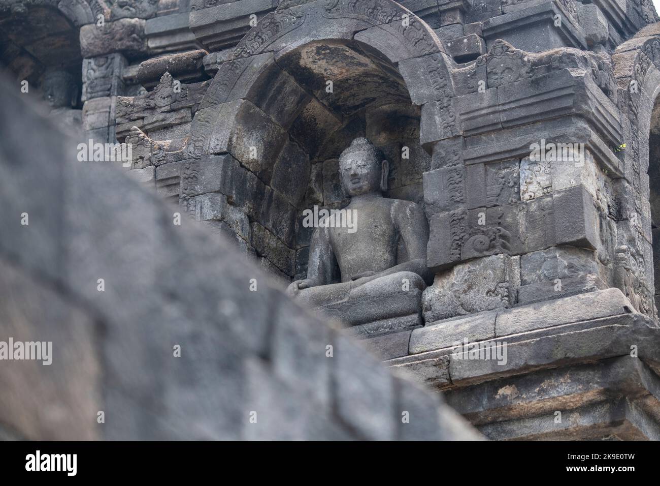 Indonesia, Java, Borobudur. The largest Buddhist monument in the world ...