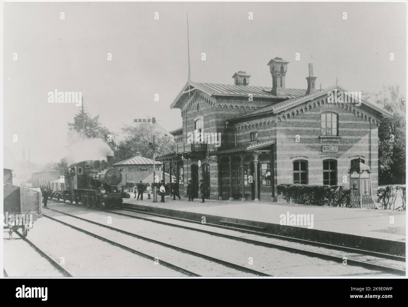The station opened in 1865. One- and one-half-story station house in ...