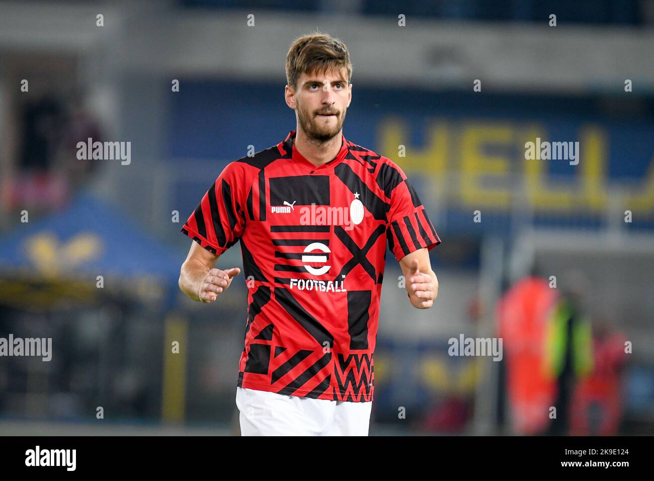 Marcantonio Bentegodi stadium, Verona, Italy, October 16, 2022, Milan's ...