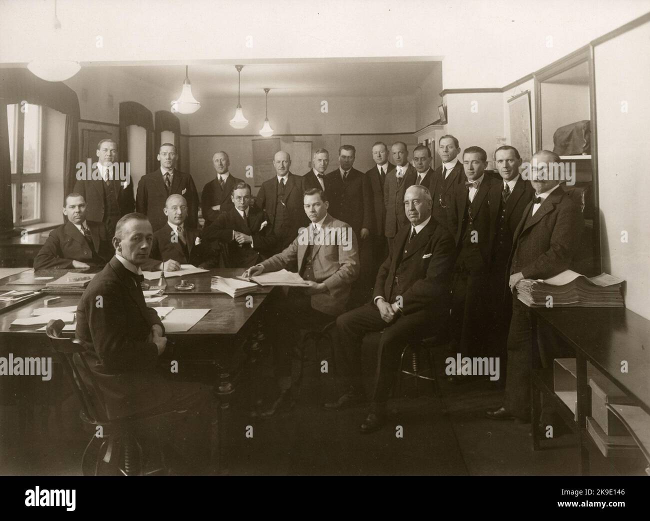 Control Office 1929 Department of Freight Traffic Shipping Company ...