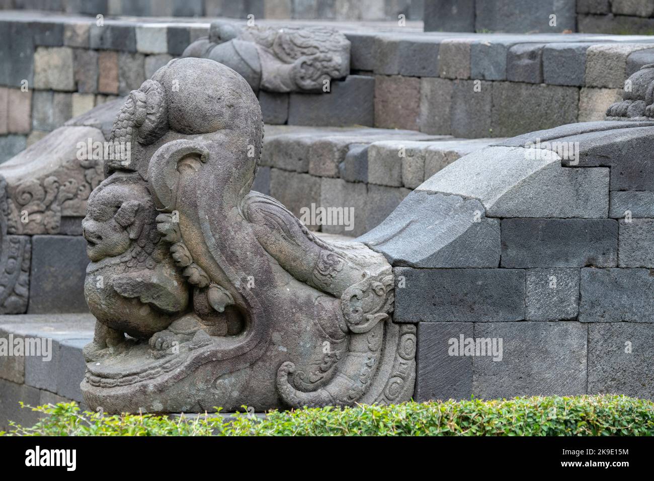 Indonesia, Java, Borobudur. The largest Buddhist monument in the world ...
