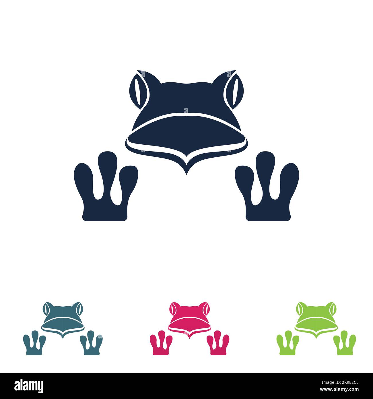 Frog Logo And Symbol Stock Vector Image & Art - Alamy