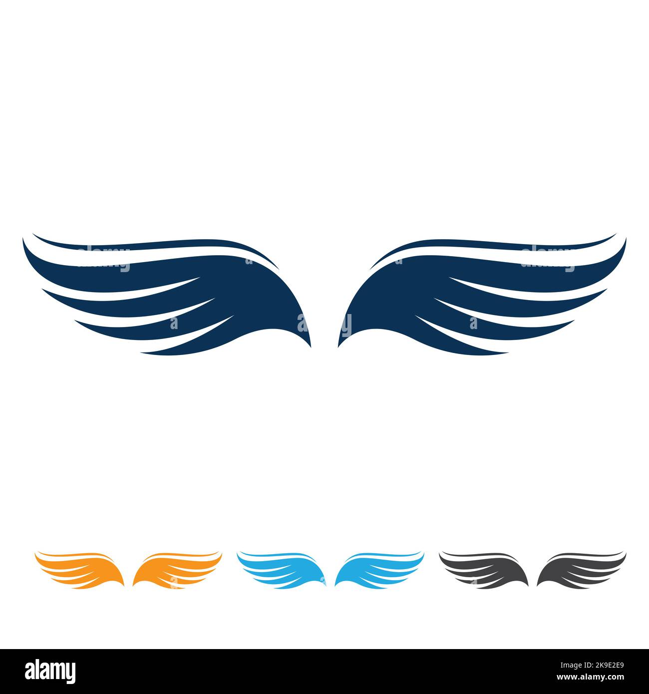 falcon wing bird logo and symbol vector Stock Vector Image & Art - Alamy