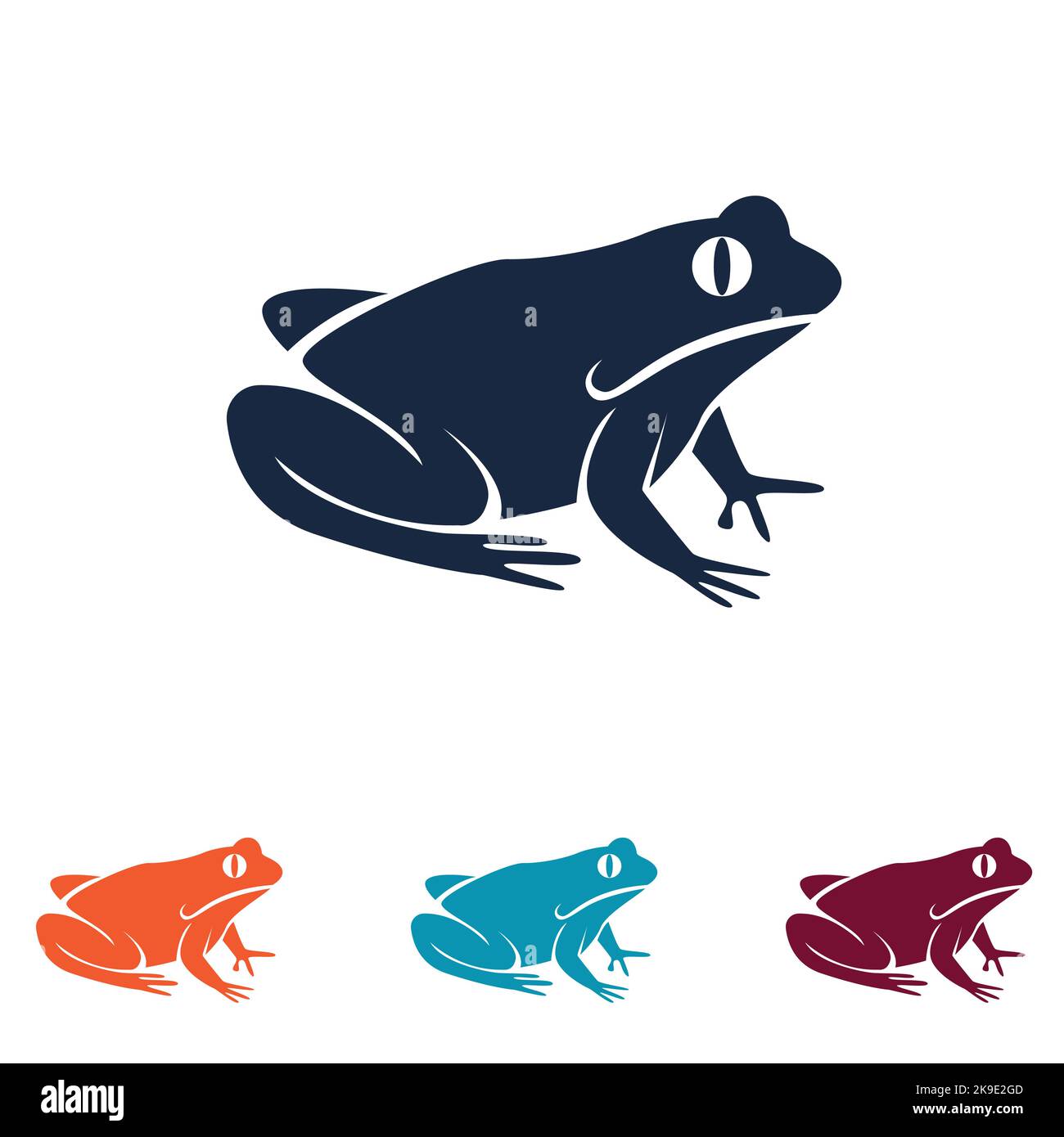 Frog Logo And Symbol Stock Vector Image & Art - Alamy