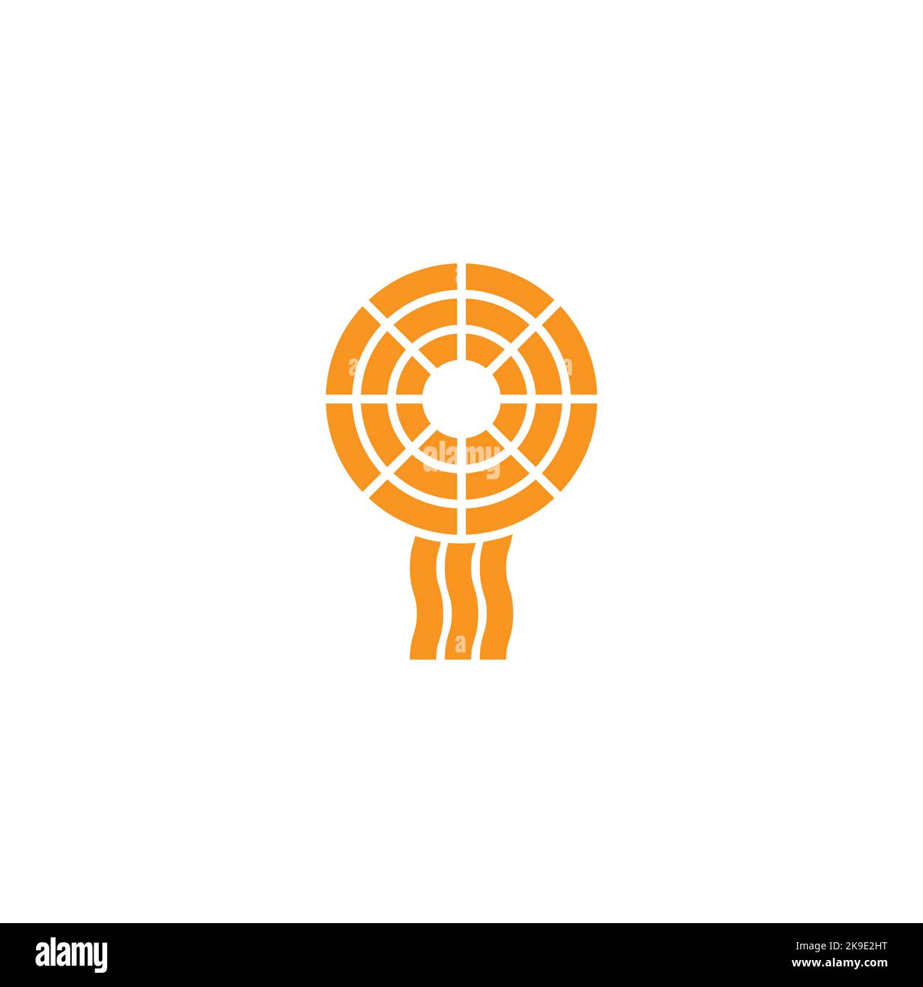 golden ribbon circle best quality label symbol vector Stock Vector ...