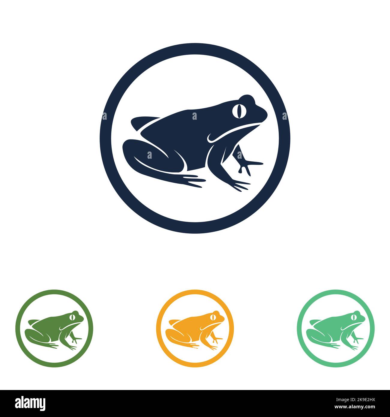 Frog Logo And Symbol Stock Vector Image & Art - Alamy