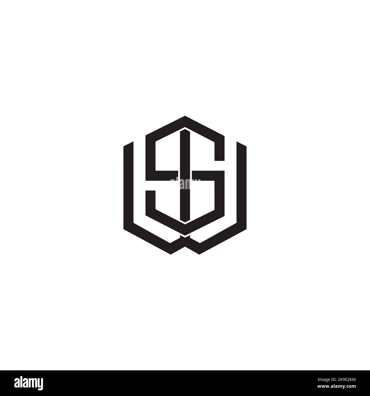 letter ws linked geometric line simple logo vector Stock Vector Image ...