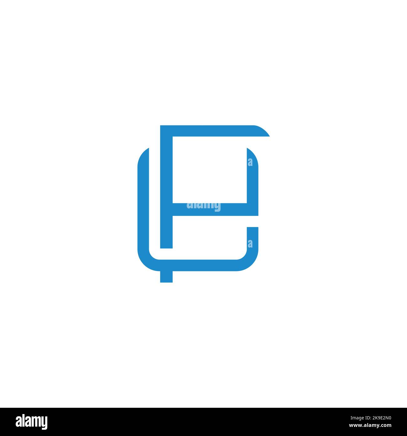 letter fu simple linked abstract logo vector Stock Vector Image & Art ...