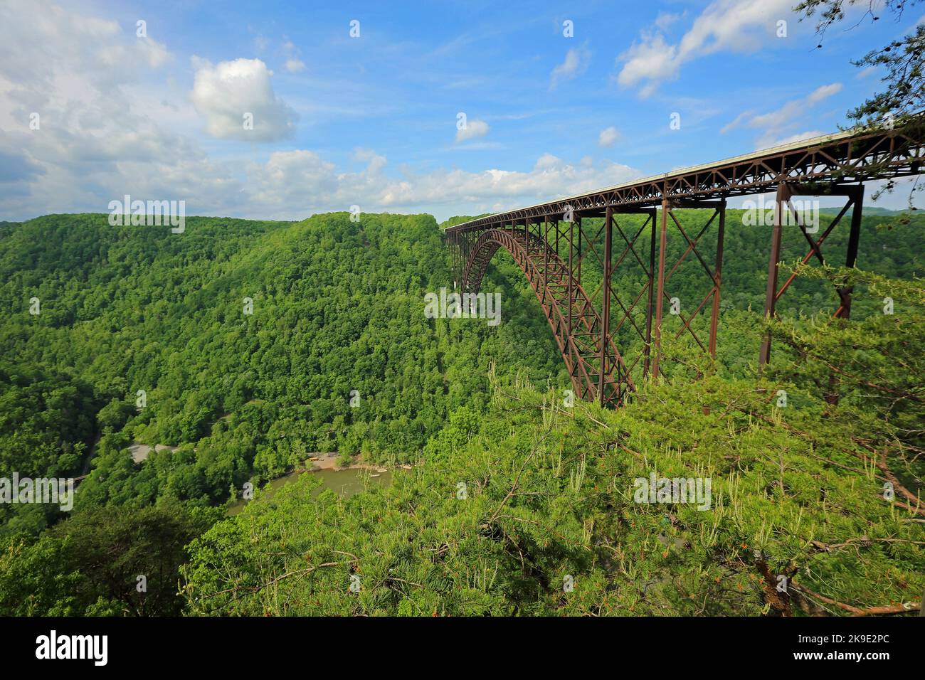 The forest and the bridge - New River Gorge Bridge - West Virginia ...