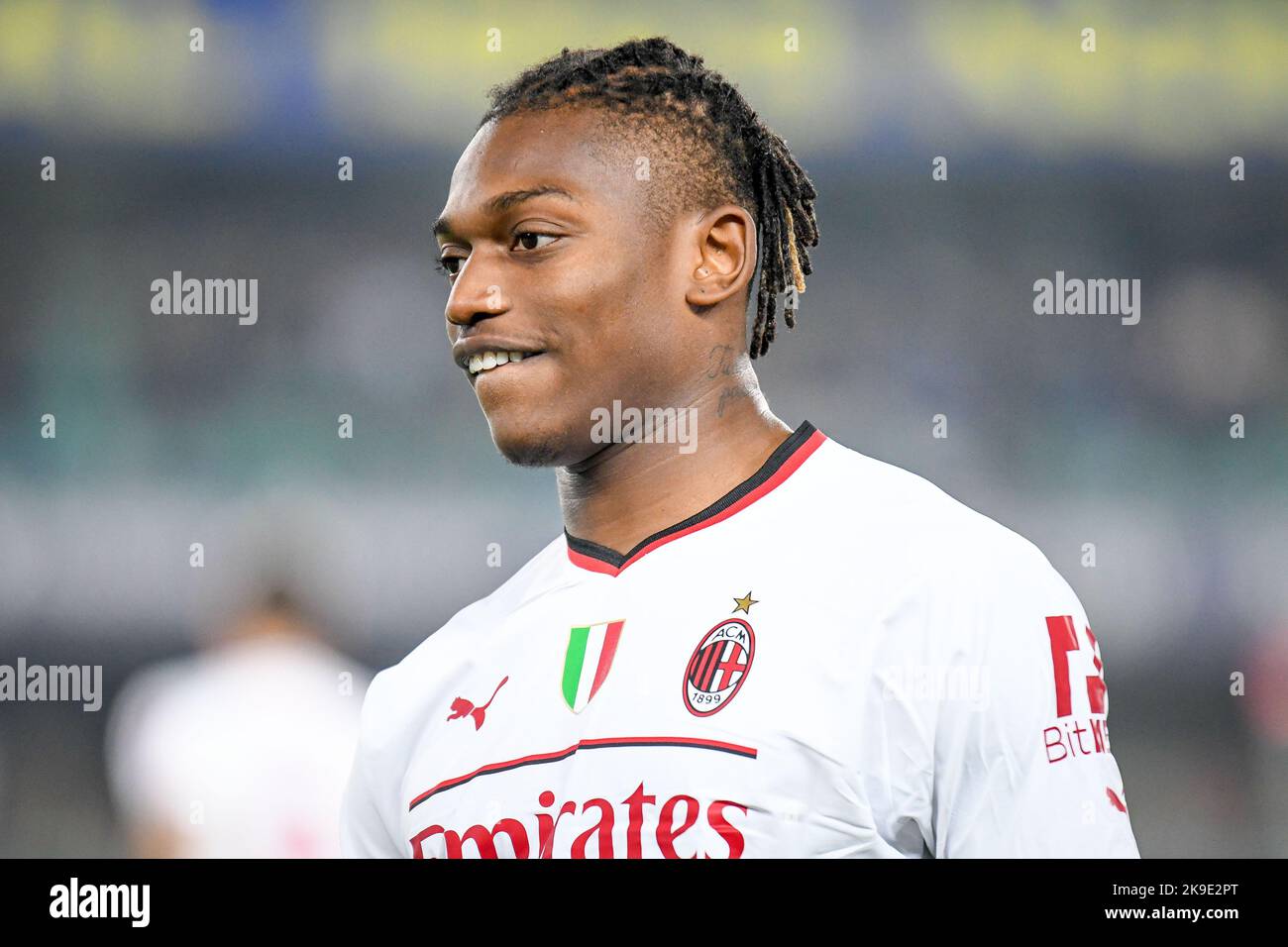 Marcantonio Bentegodi stadium, Verona, Italy, October 16, 2022, Milan's ...