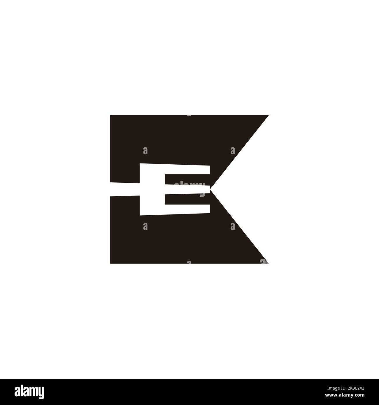 letter k fork food simple geometric logo vector Stock Vector Image ...