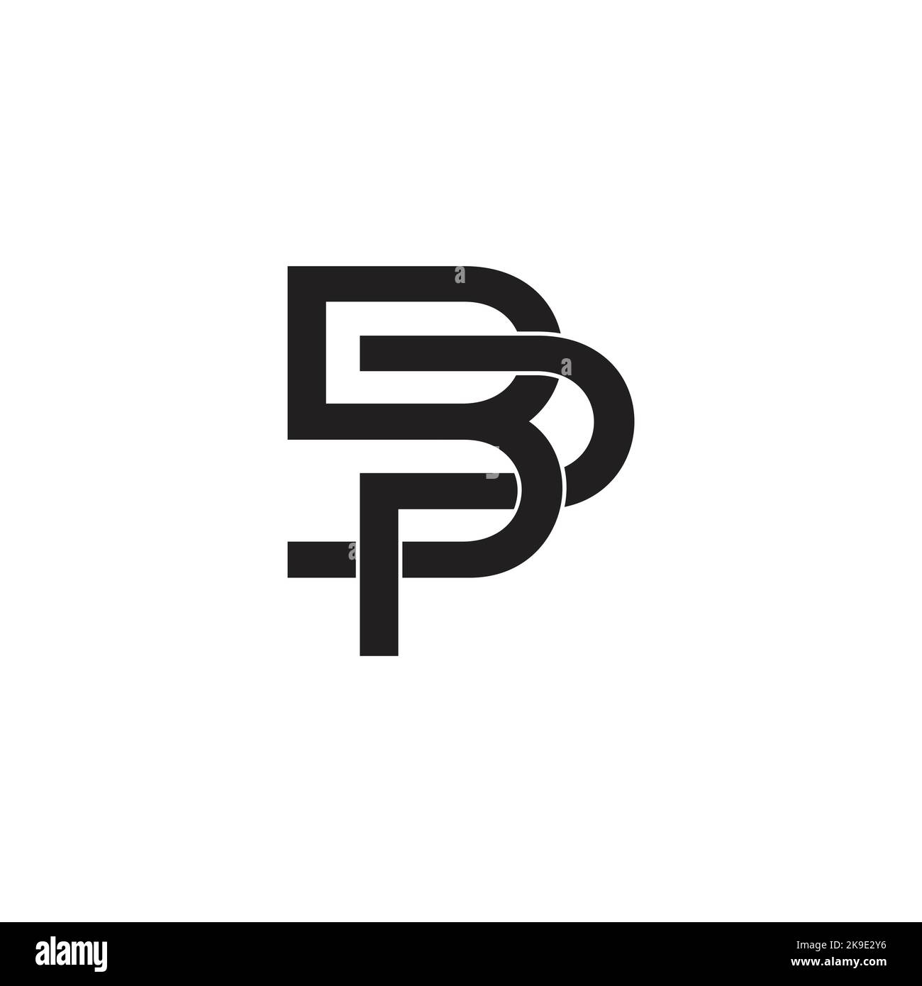 letter bp linked linear simple logo vector Stock Vector Image & Art - Alamy