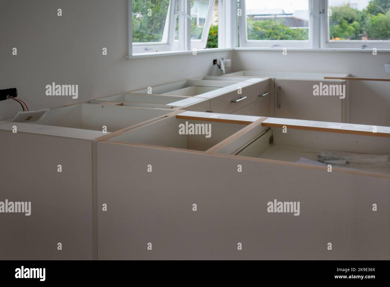 Residential home renovation with unfinished new kitchen Stock Photo - Alamy