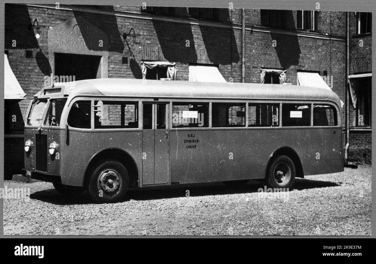 Norsholm - Bersbo Railway, NBJ. Bus Volvo B1D Stock Photo - Alamy