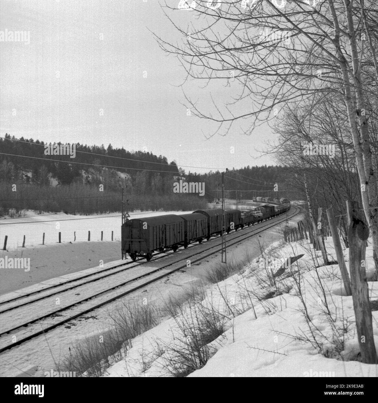 Cargo train wagons Black and White Stock Photos & Images - Alamy