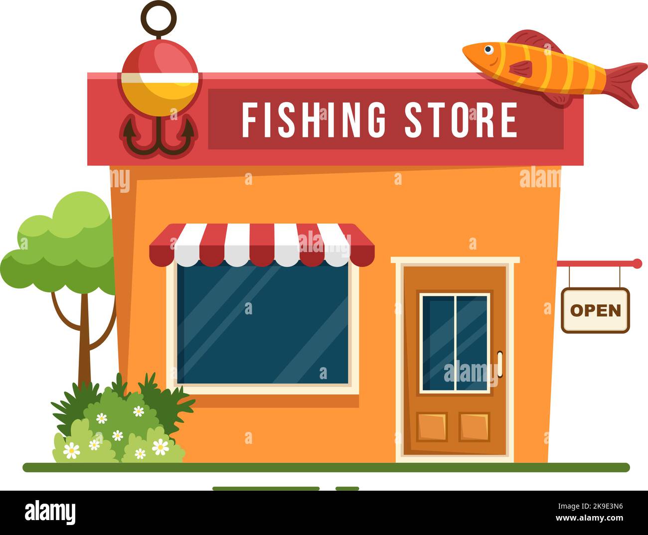 Fishing Shop Selling Various Fishery Equipment, Bait, Fish Catching ...