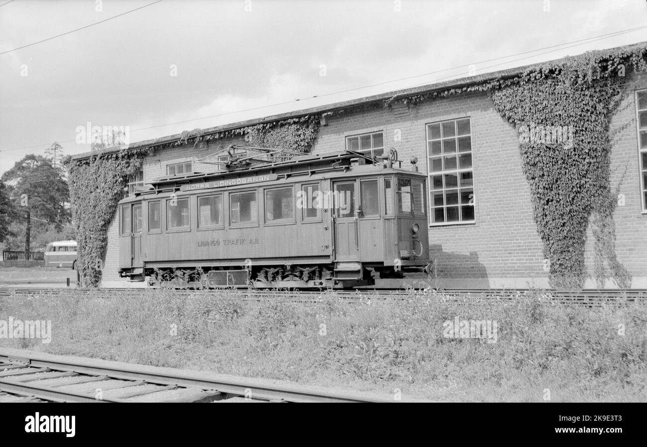 Lidingöbanan, LIB, Electric motor car 5, made of KVAB/AEG 1924 Stock ...