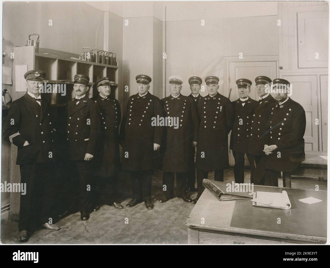 Some train masters and conductors at Östersund Central Stock Photo - Alamy