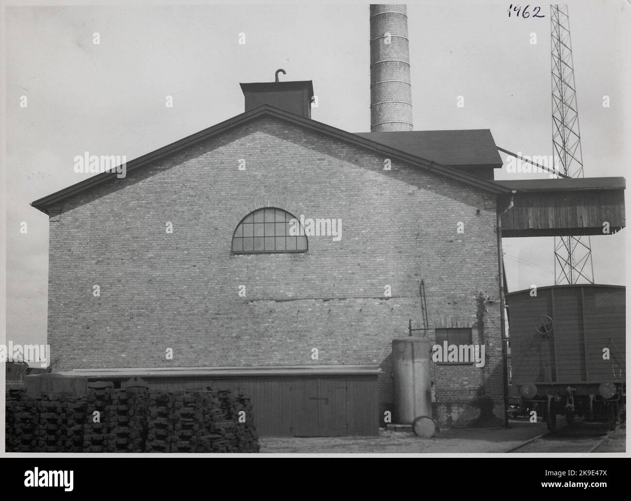 The boiler center, the western facade Stock Photo - Alamy