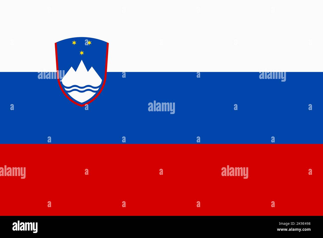 Flag of Slovenia. Slovenian national banner and patriotic symbol ...