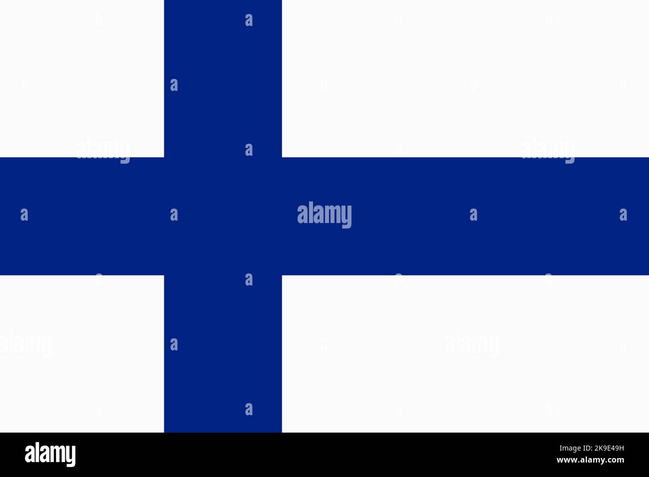 Flag of Finland. Finnish national banner and patriotic symbol. Official ...