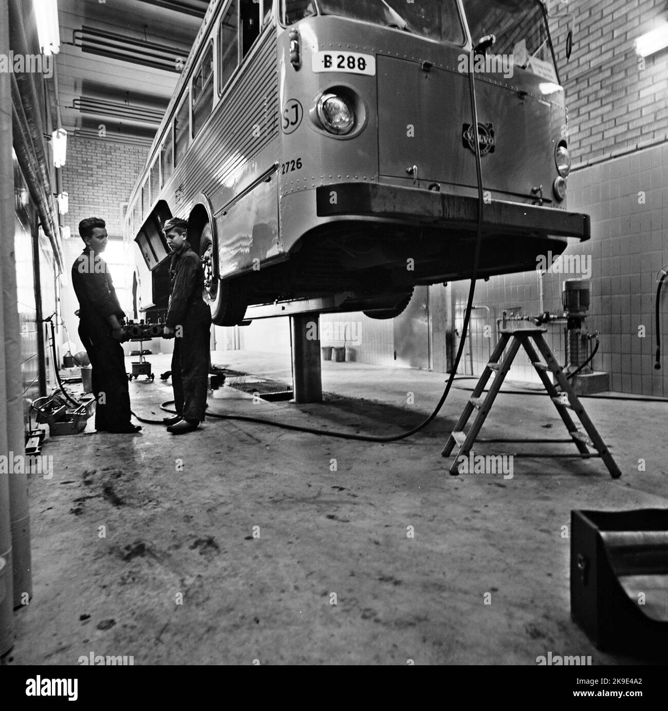 State Railways, SJ Car Transport Råsta Bus Garage Stock Photo - Alamy