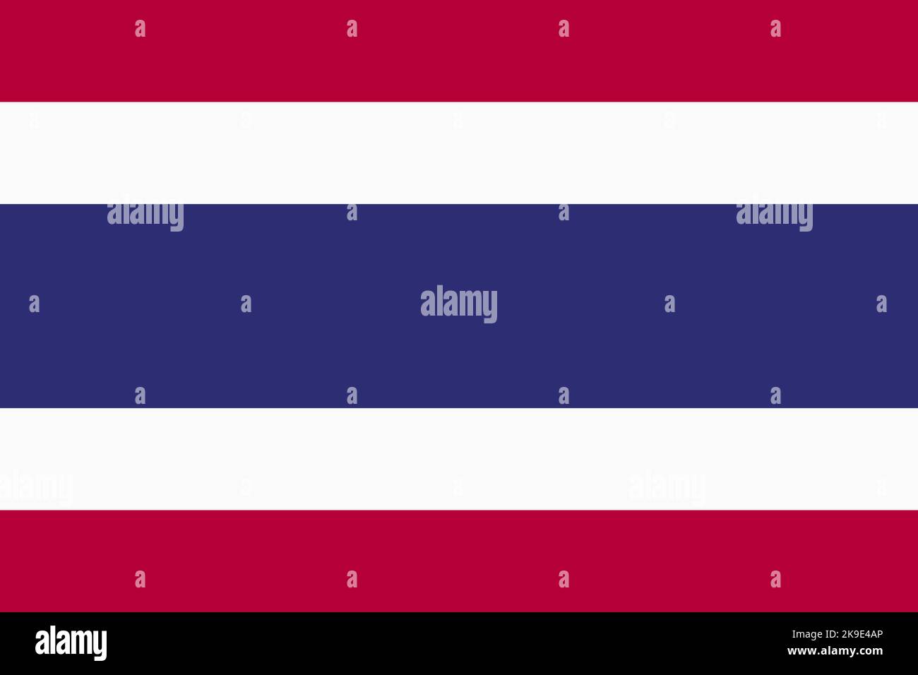 Flag of Thailand. Thai national banner and patriotic symbol. Official ...