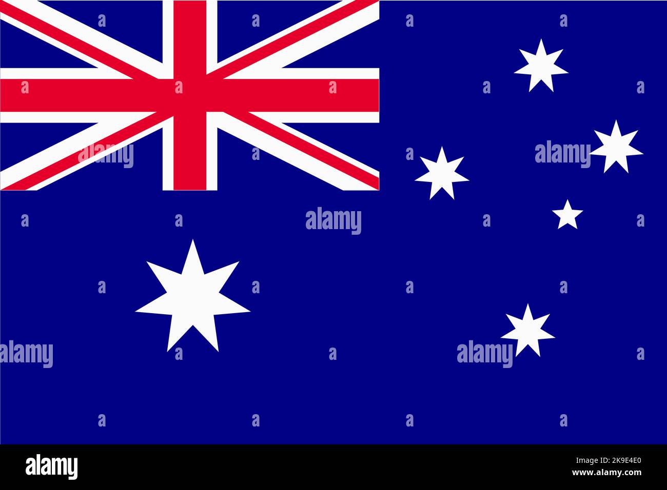 Flag of Australia. Australian national banner and patriotic symbol ...