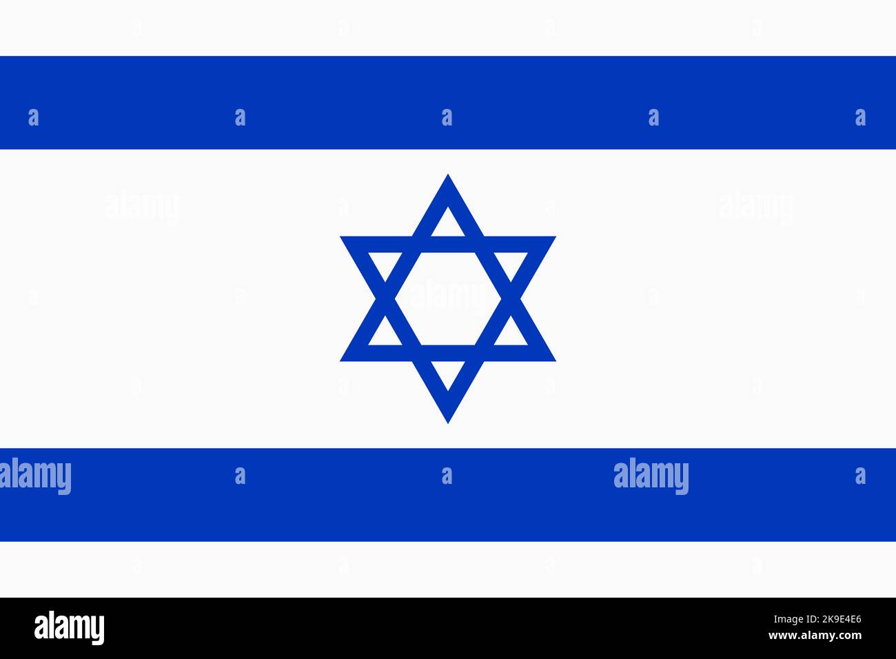 Flag of Israel. Israeli national banner and patriotic symbol. Official ...