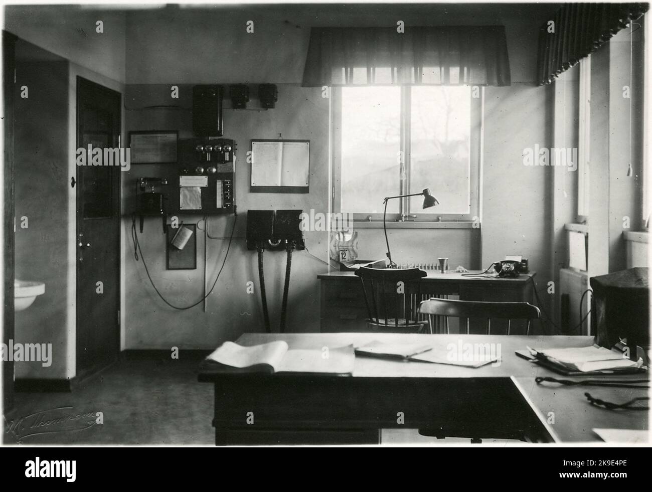 Work room, Vårgård station Stock Photo - Alamy
