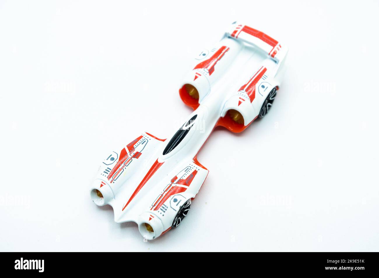 Top view of fast race car on white Stock Photo - Alamy