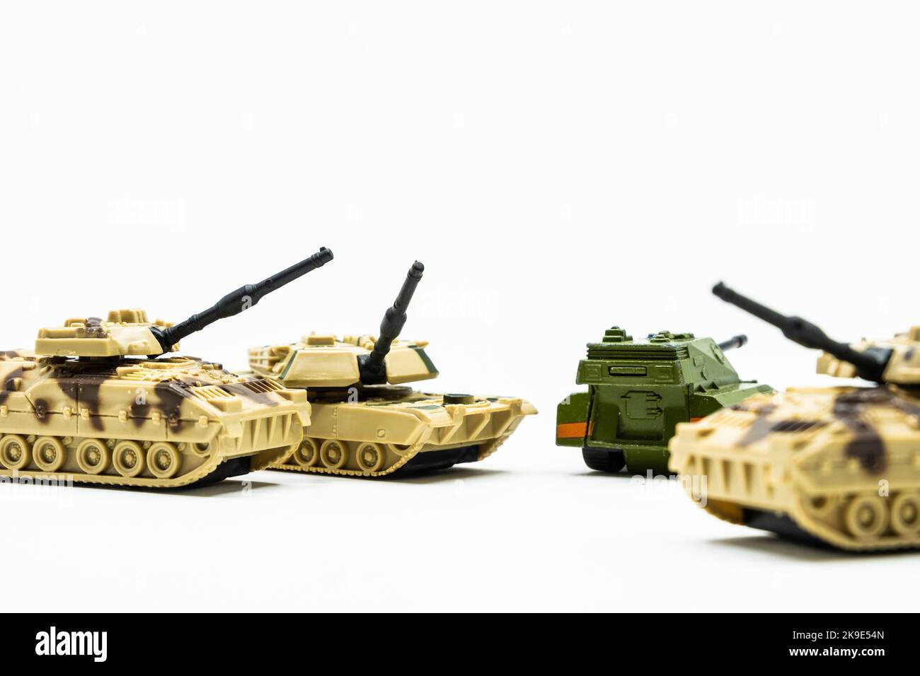 World war tank model toy isolate on white background Stock Photo - Alamy