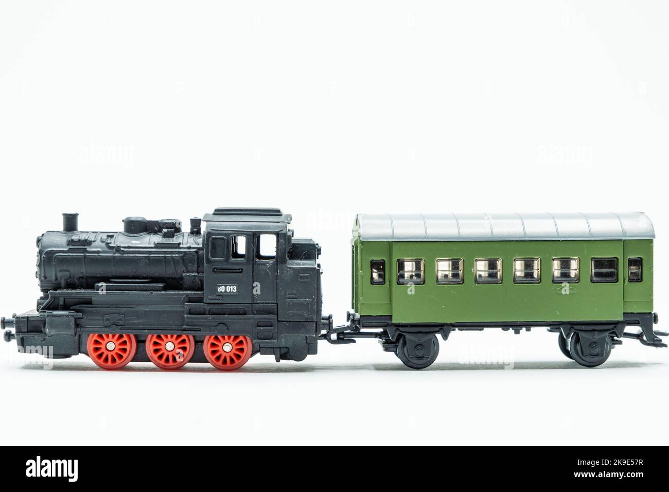 Electric model toy train Cut Out Stock Images & Pictures - Alamy